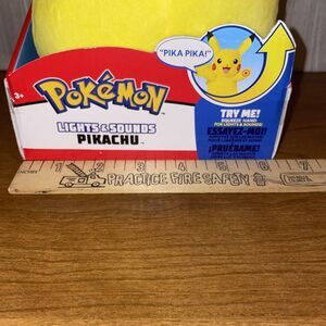 Pokemon | Toys | Pokemon Pikachu 1 Plush Lights And Sounds Says Pika ...